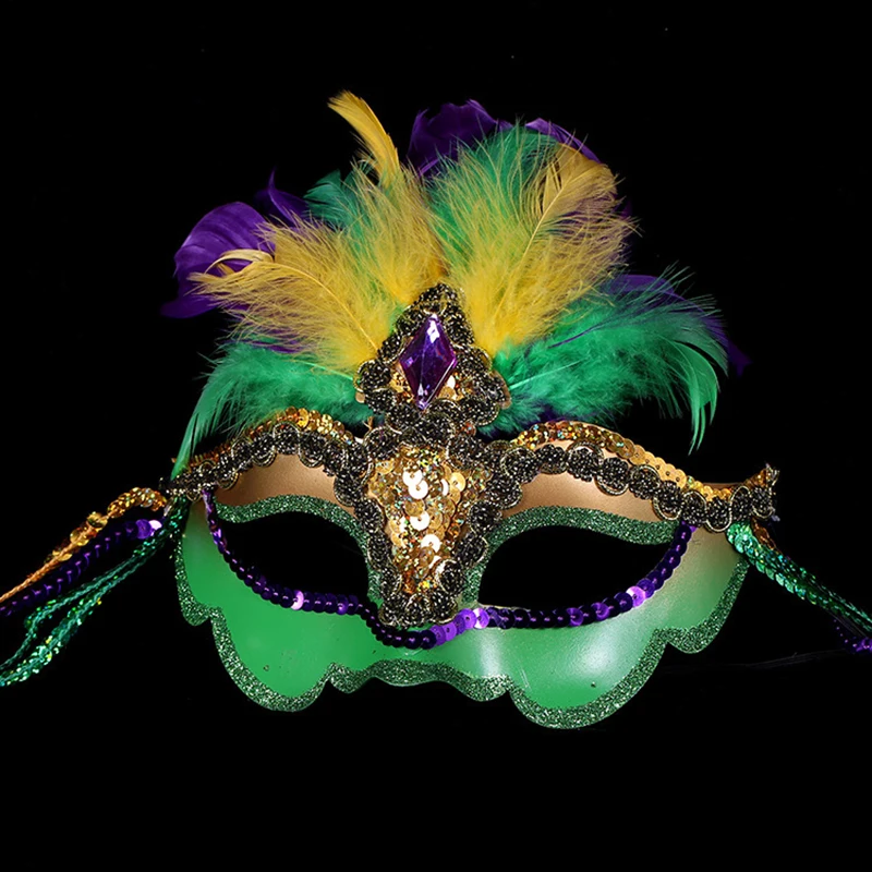 Mardi Gras Feather Masks