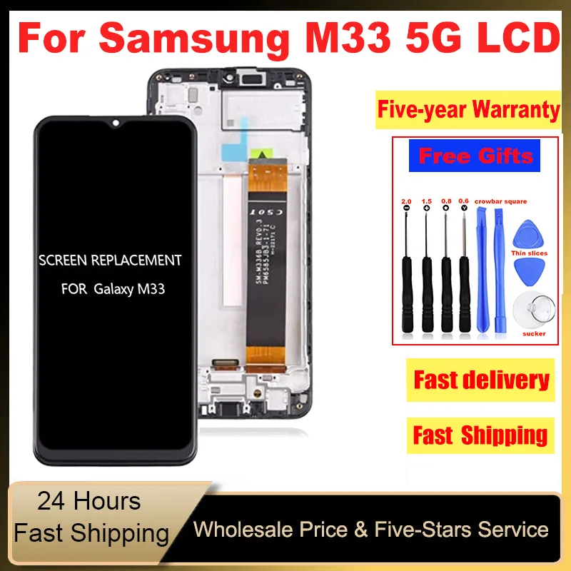 6.6" Original For Samsung M33 5G LCD Display Touch Screen Digitizer ...