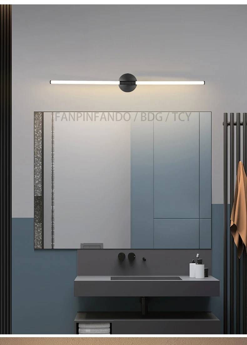 Modern Acrylic Tube Mirror Light – NYRALONDON