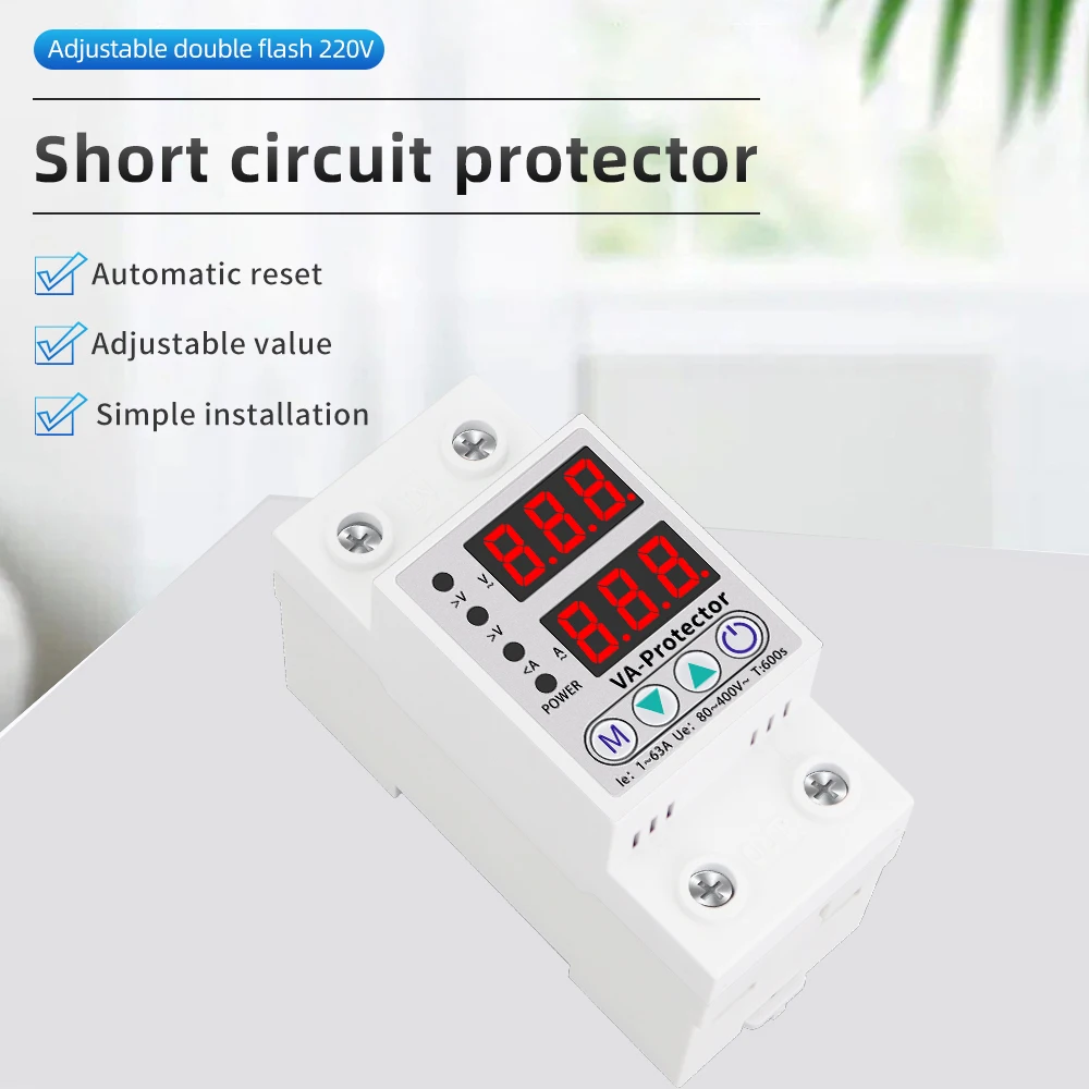 Rel-de-voltaje-Digital-va-protector-40A63A-disyuntor-dom-stico-ajustable-Protector-contra ...
