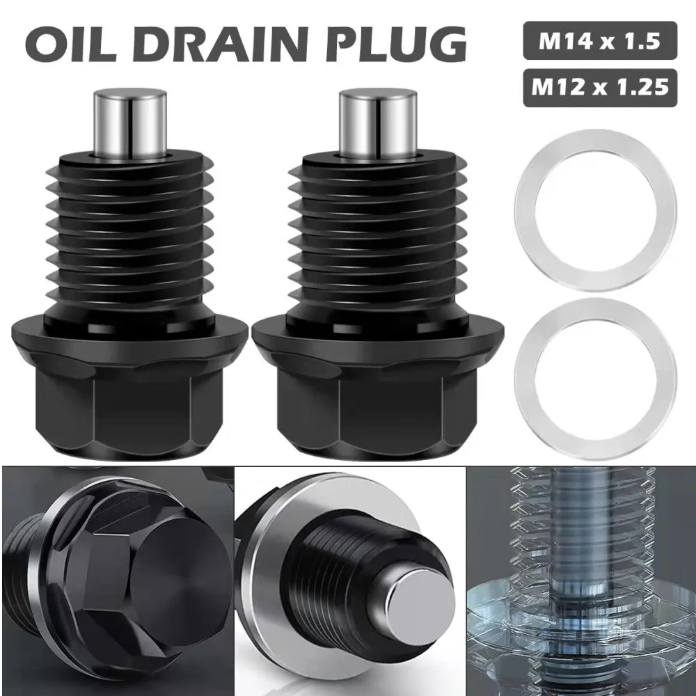 Magnetic Oil Drain Plugs M12 x 1.25/ M14 x 1.5 Magnetic Oil Drain Bolt ...