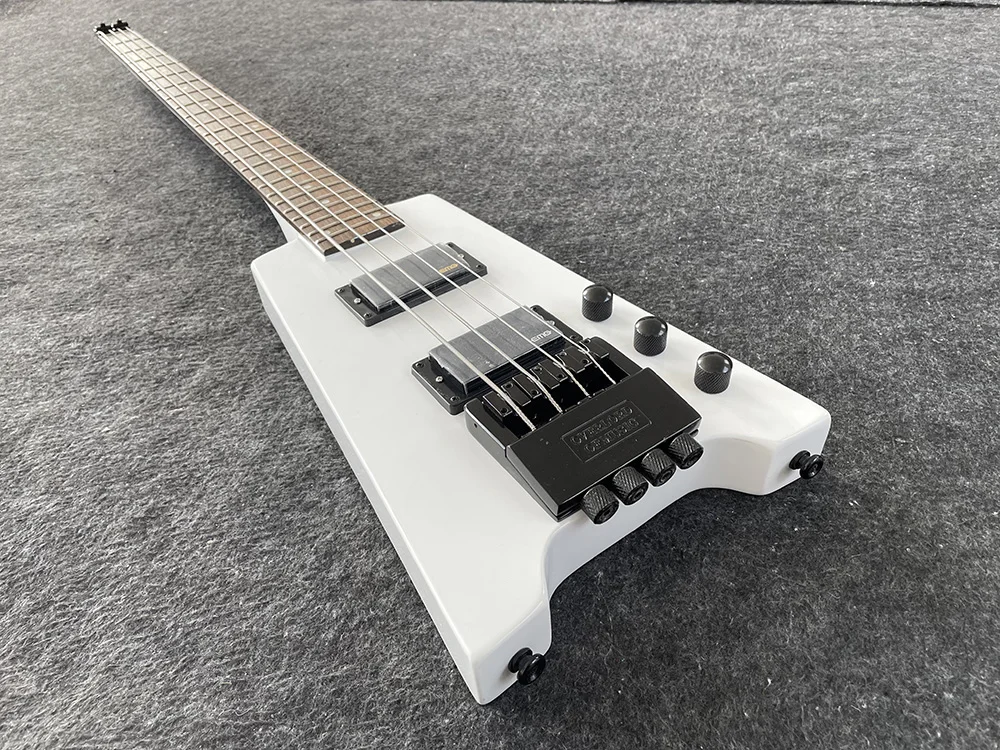 Headless-bass-Electric-Guitar-4string-Headless-bass-white-color-As-in ...