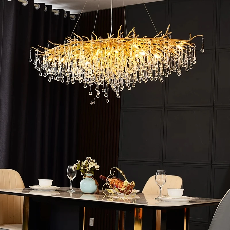 Designer Luxury Branches Ceiling Chandelier For Hotel Hall Restaurant ...