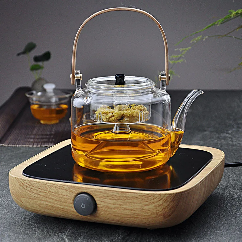 Kettle-Electric-Pottery-Stove-Heating-Filter-Glass-Steaming-Teapot-Tea ...