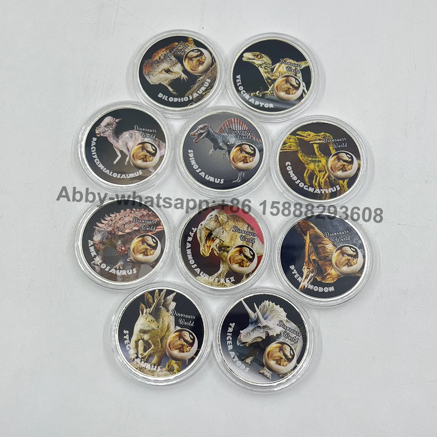 Moedas Comemorativas do Dinossauro do Mundo Jur ssico Decora o do Lar