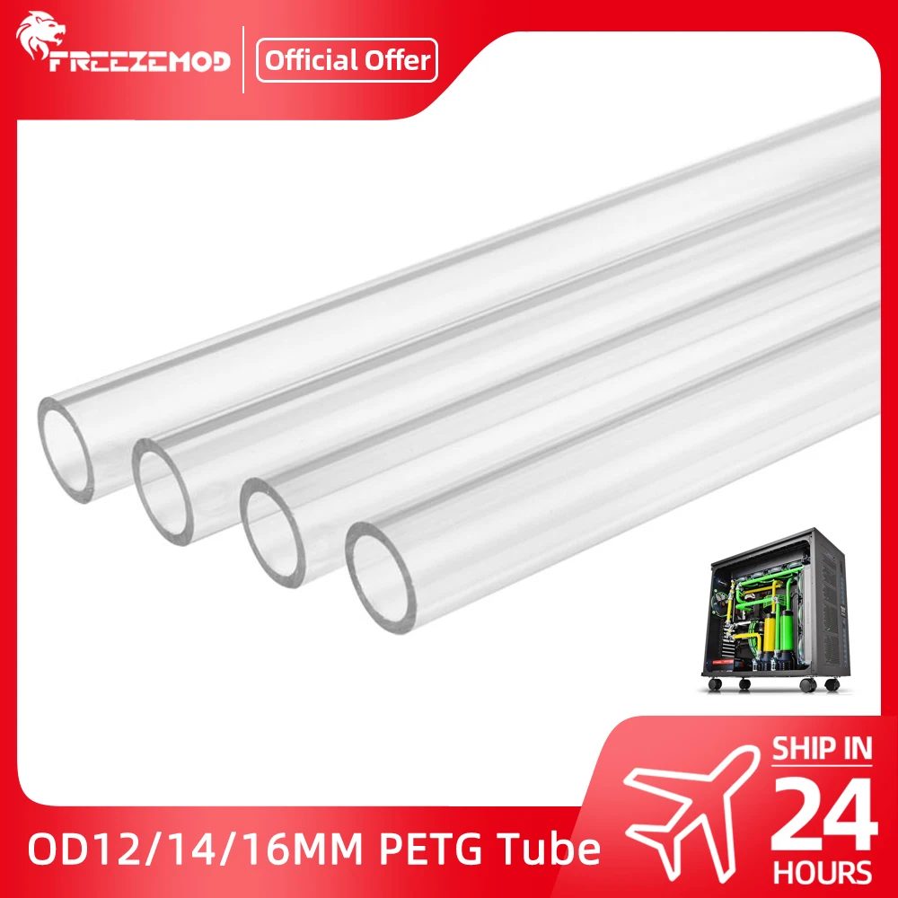 Freezemod 50cm Petg Tube Trans perant Hartrohr Od12/14/16mm Wasserkühler hochwertige Super PMMA ...