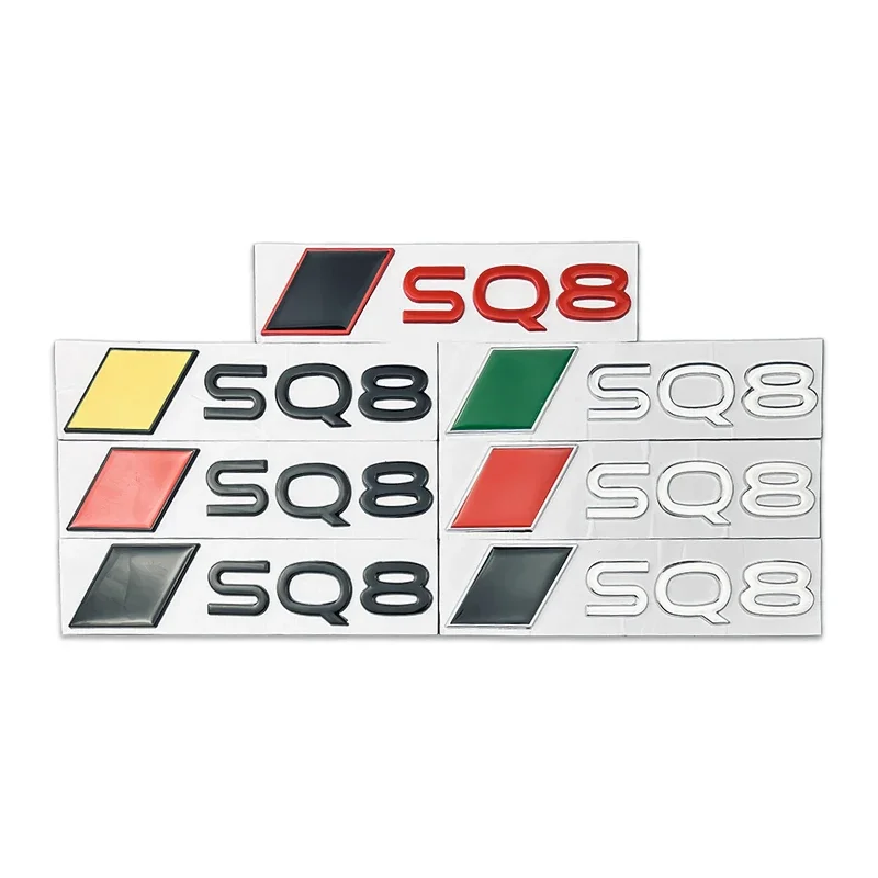 Etiqueta-de-carro-de-metal-para-Audi-SQ8-Emblema-Decorativo-Lateral ...
