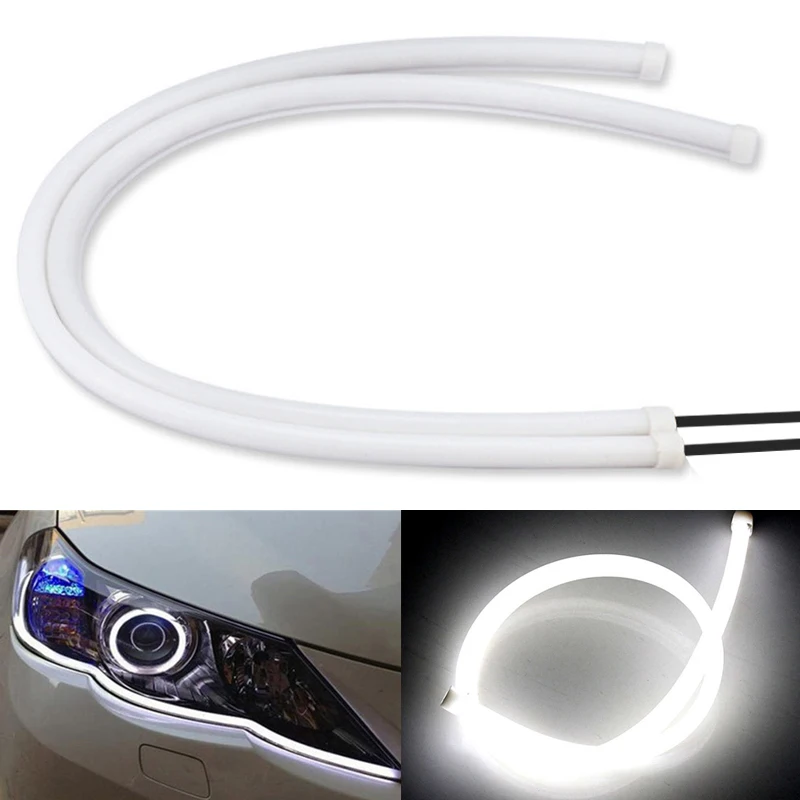 2-PCS-Car-LED-Strip-Lights-Styling-HeadLight-DRL-12V-30CM-45CM-60CM ...