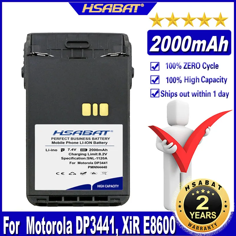 HSABAT-PMNN4440-PMNN4502A-PMNN4440AR-2000mAh-Battery-for-Motorola-XiR ...