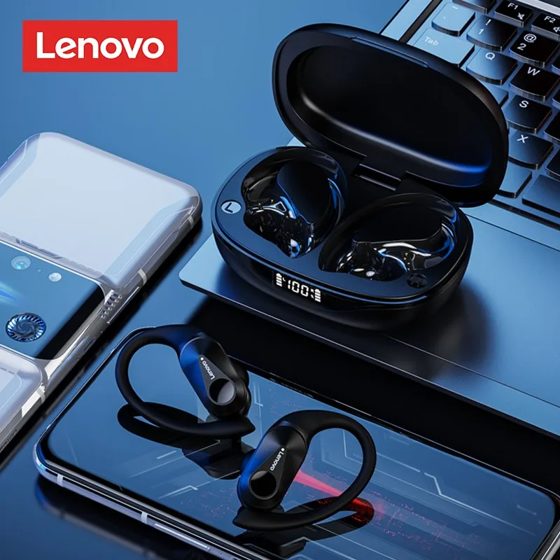 Lenovo auriculares inalámbricos LP75, audífonos deportivos con Bluetooth 5,3, estéreo HiFi, para ...