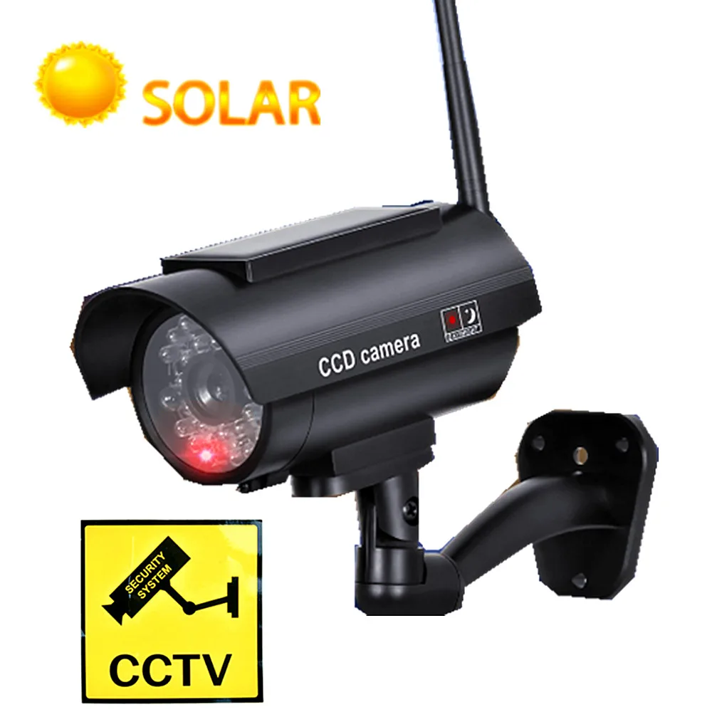 dummy-fake-camera-solar-powered-cctv-security-wifi-wireless-outdoor ...