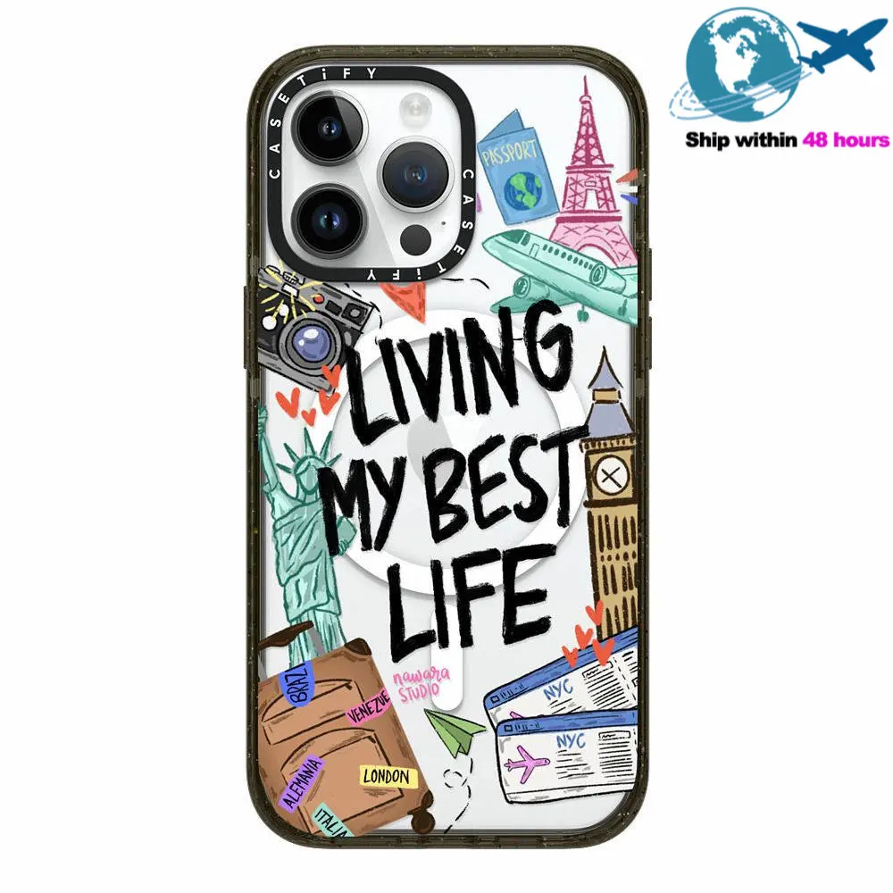 CASETIFY fundas magnéticas de carga inalámbrica para móvil, carcasa dura a prueba de golpes para ...