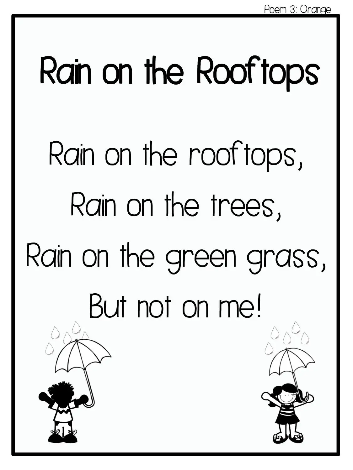 Cute Poems For Kids
