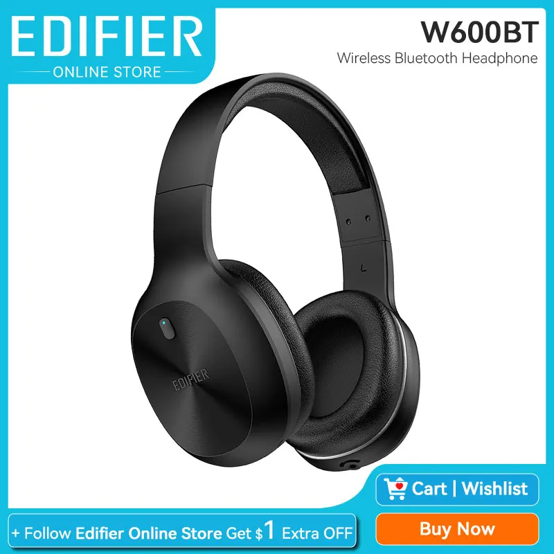 Edifier-W600BT-Wireless-Headphones-Bluetooth-5-1-40mm-Drivers-Unit ...