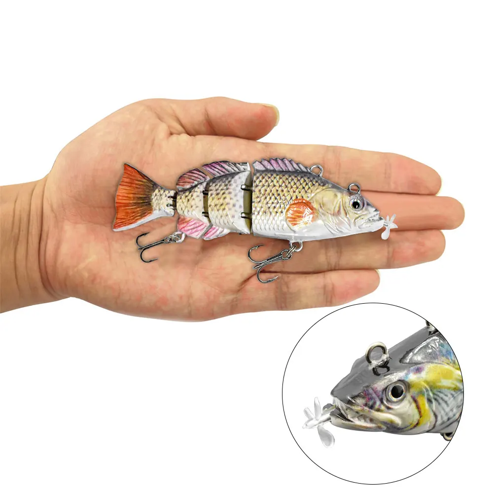 10cm-NEW-small-Robotic-Swimming-Lures-Fishing-Auto-Electric-Lure-Bait ...