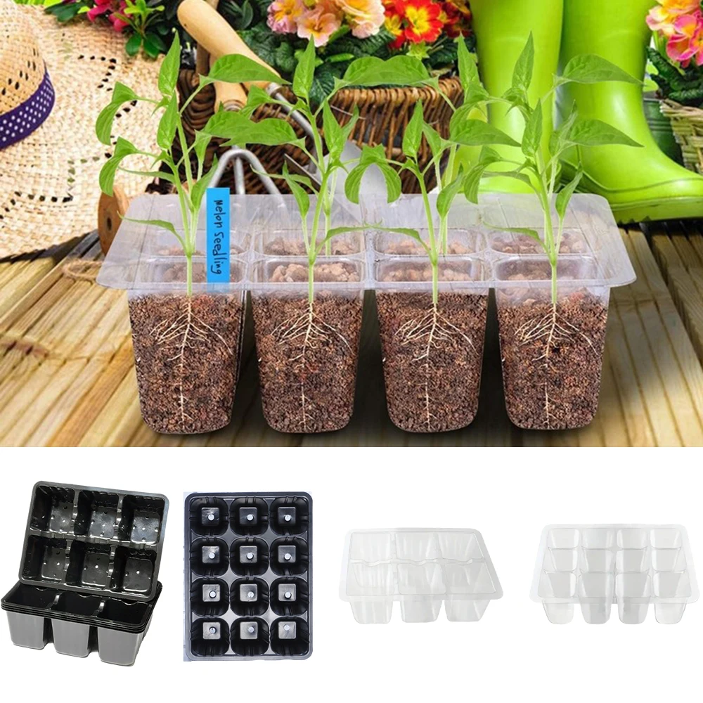 10pcs-Plastic-Seedling-Pot-Set-Good-Air-Permeability-Seedling-Pot-for ...