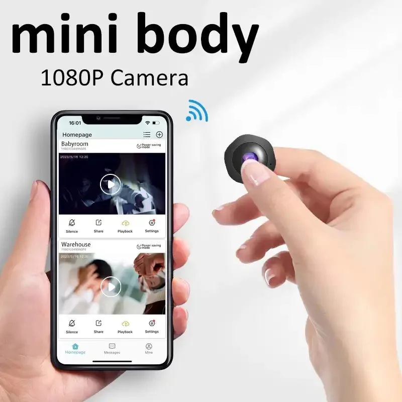 4K HD Smallest Mini Camera Espia Wifi Security Smart Home Surveillance ...