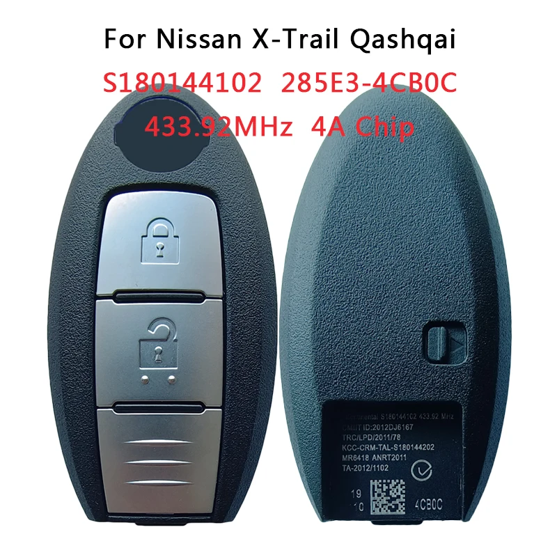 TX027021-Original-For-Nissan-X-Trail-Qashqai-2-Button-Smart-Remote-Key ...