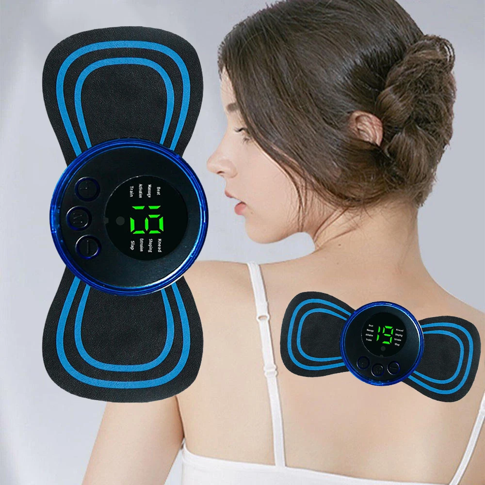 Neck-Wiederaufladbare-Massager-Elektrische-Neck-Massage-EMS-Halswirbel ...