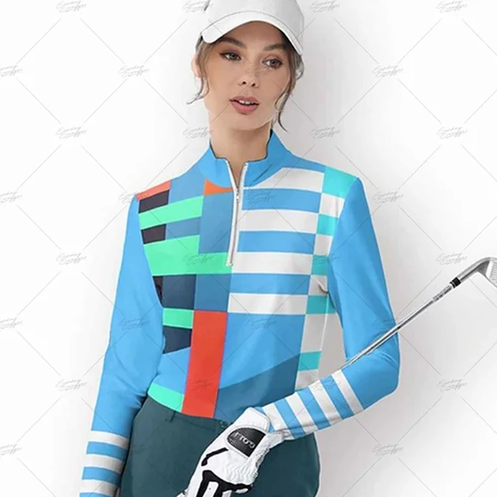 Women-s-long-sleeved-golf-shirt-clubs-quick-drying-breathable-golf ...