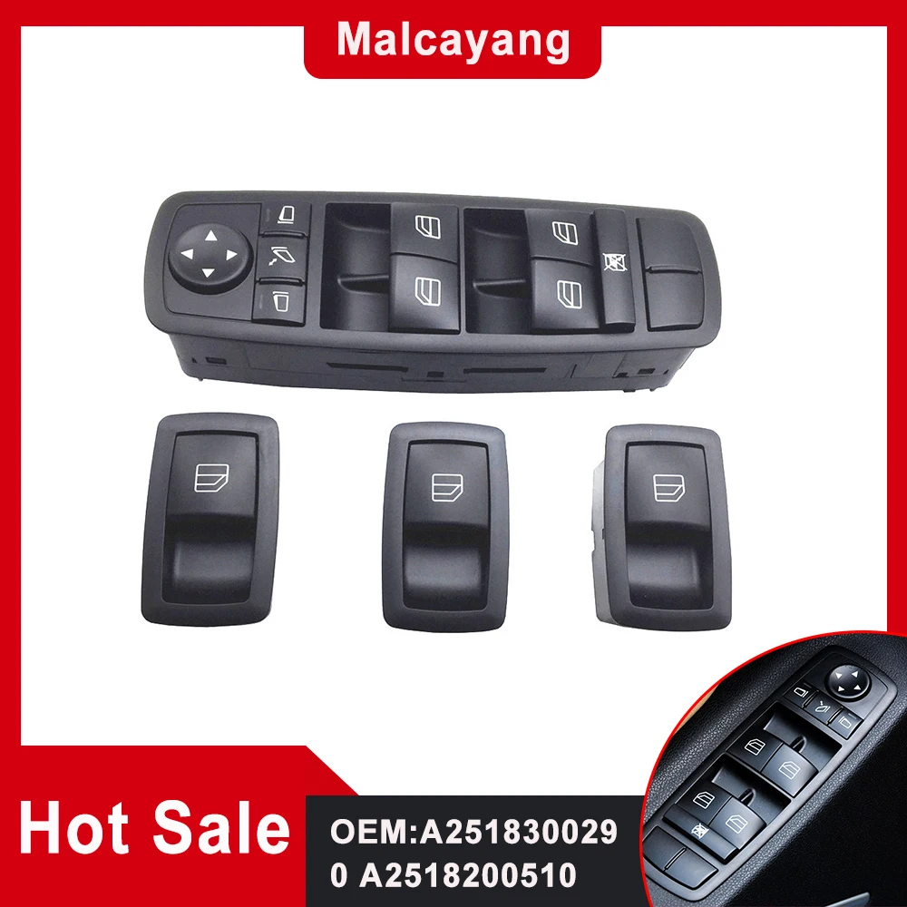 Power-Window-Master-Control-Switch-A2518300290-A2518200510-For-Mercedes ...