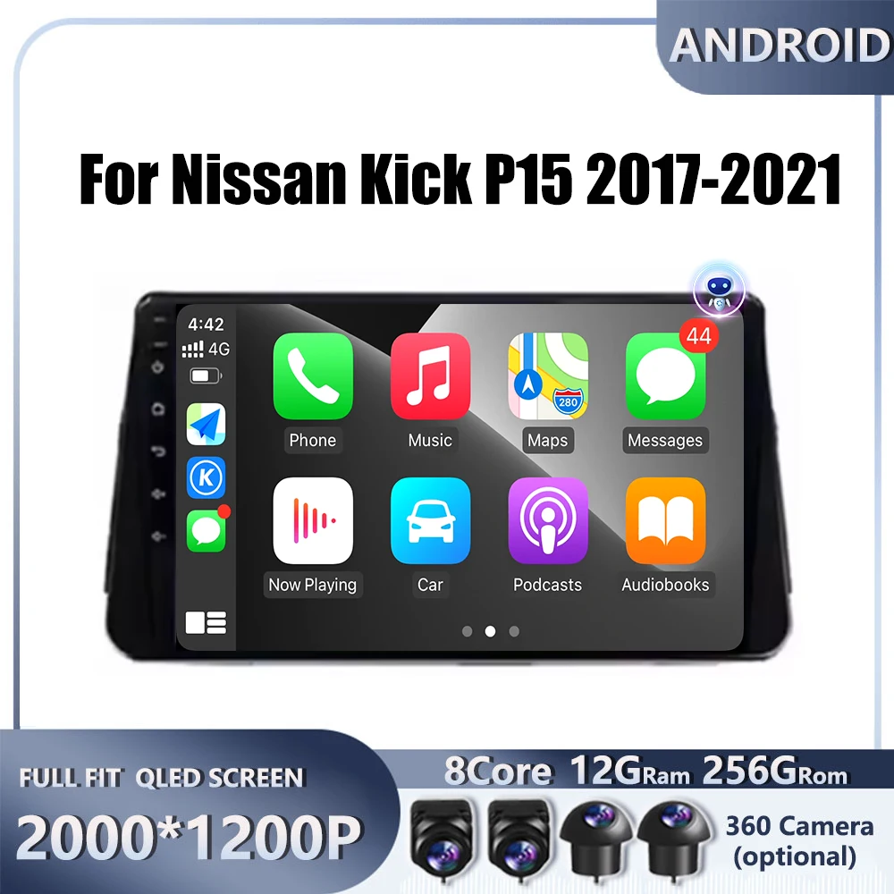 Android Carplay Auto For Nissan Kick P15 2017 2018 2019 2020 - 2021 Car ...