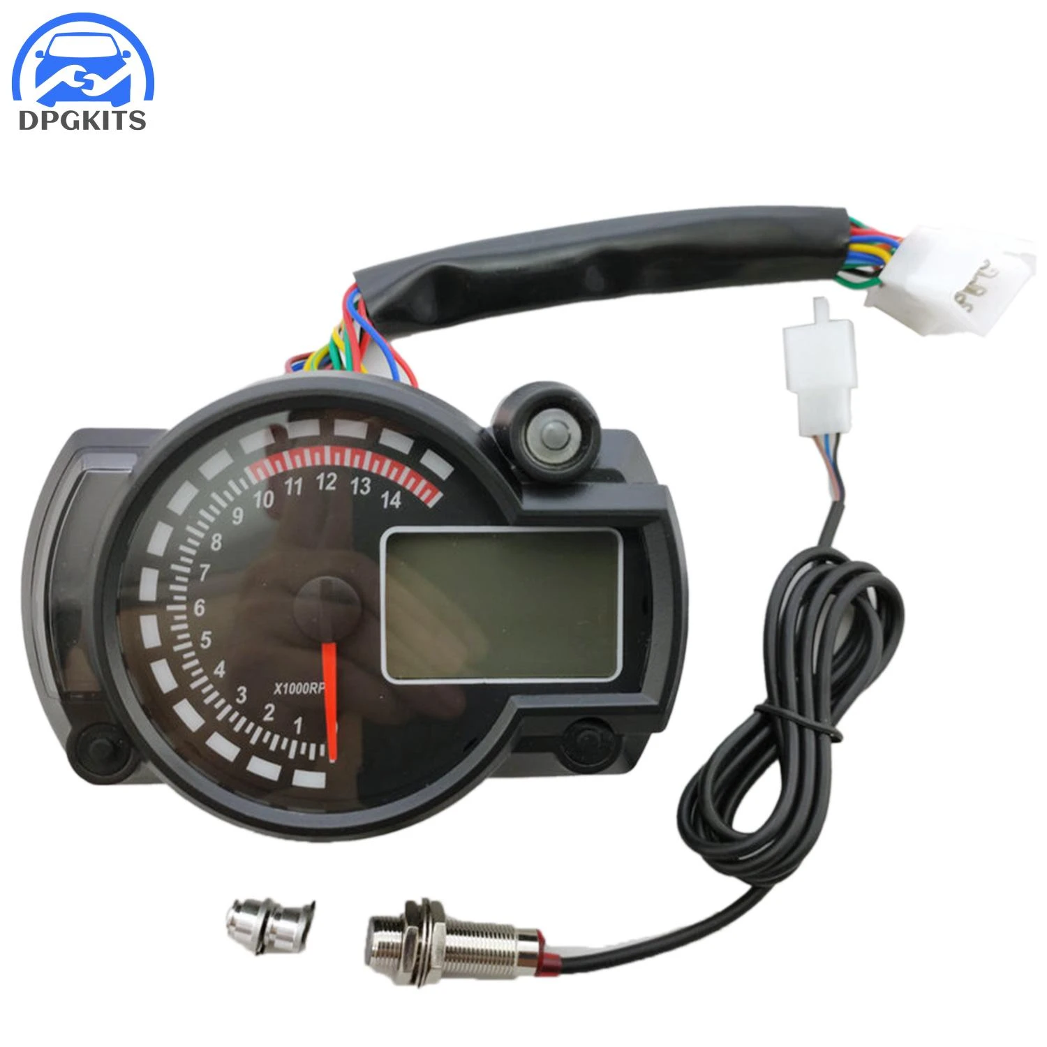 RX2N Universal LCD Digital Motocicleta Odômetro, medidor de velocímetro ...