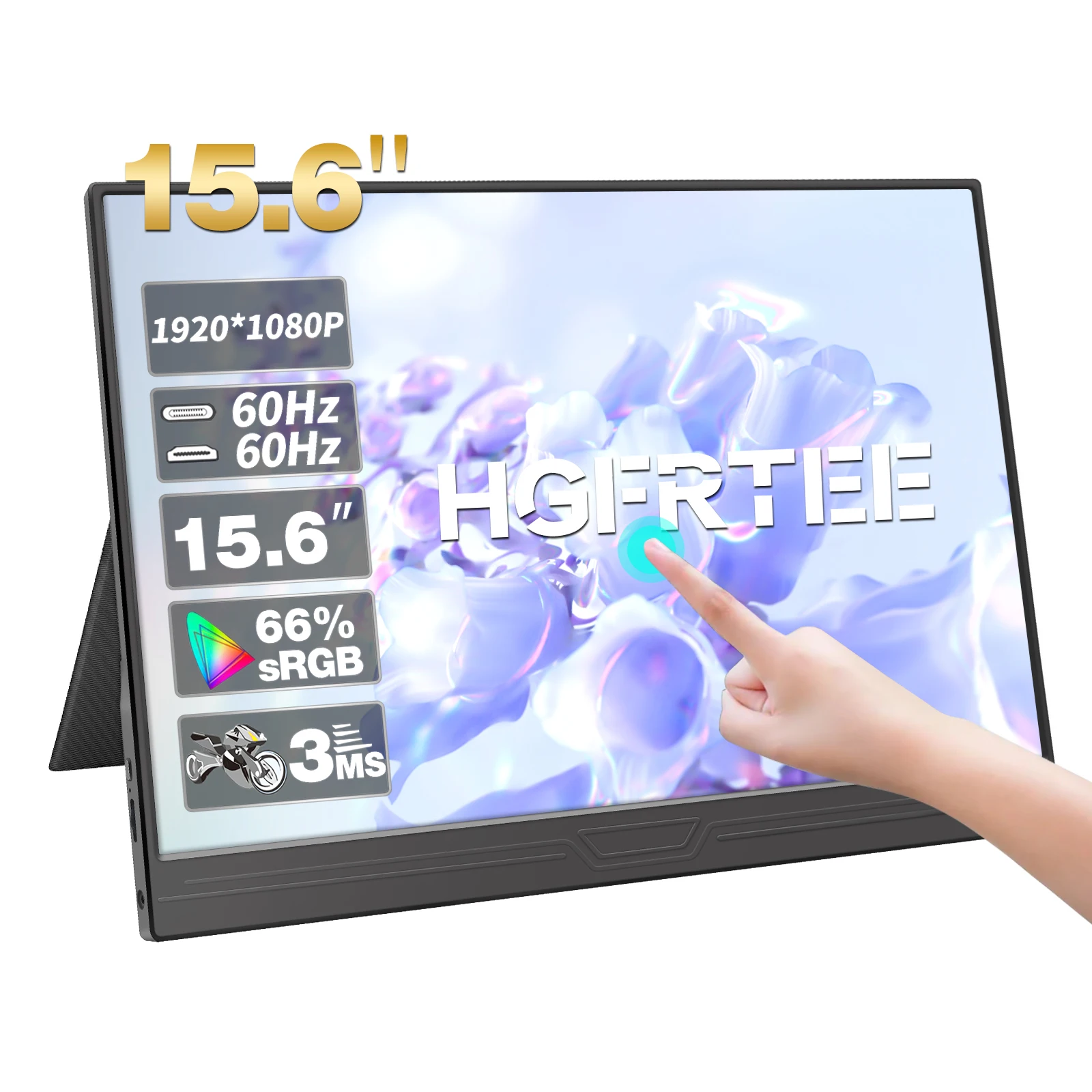 15.6 Polegada Touch Monitor Portátil IPS Tela Do Painel Mobile Gaming ...