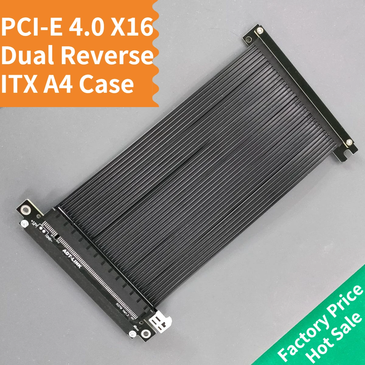 New Gen4.0 PCIe Riser Cable PCI Express 4.0 x16 Double Reverse High ...