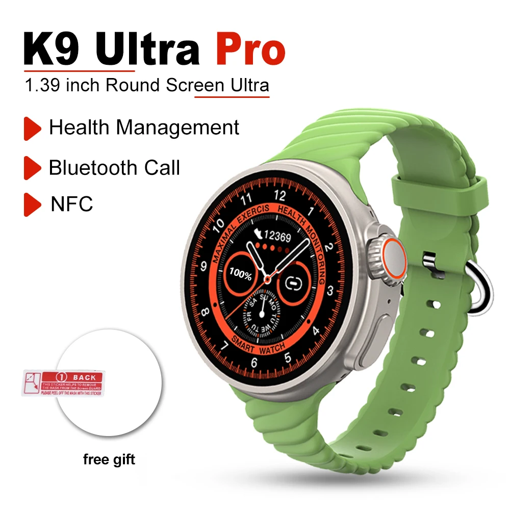 K9-Ultra-Pro-Rel-gio-Inteligente-Redondo-para-Homens-1-39-Tela-Chamada ...