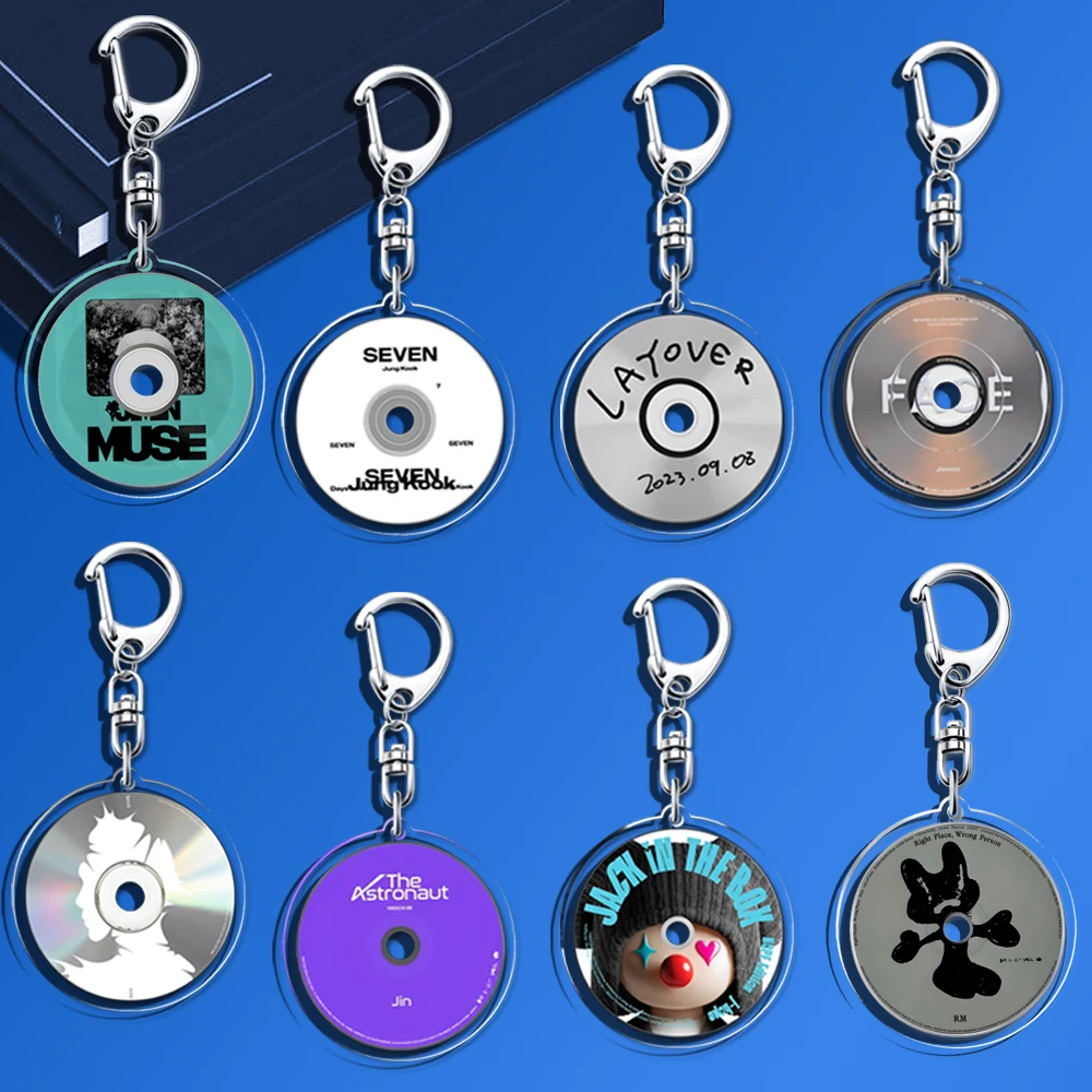 Acrylic-Kpop-Mini-CD-Keychain-GOLDEN-MUSE-Album-LAYOVER-Agust-Dddays ...