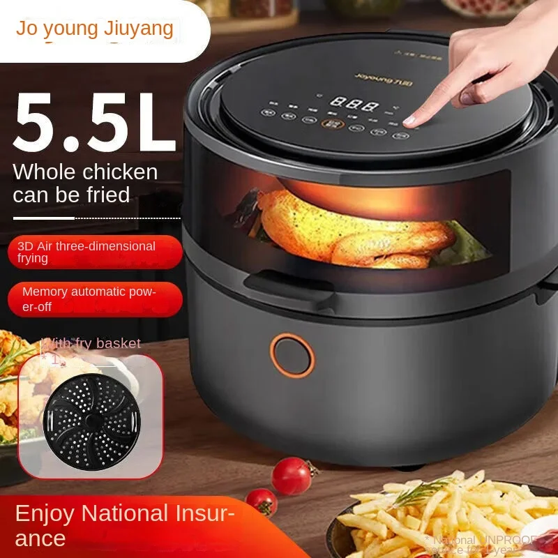 Visual-air-fryer-household-multi-functional-light-smoke-frying-large ...
