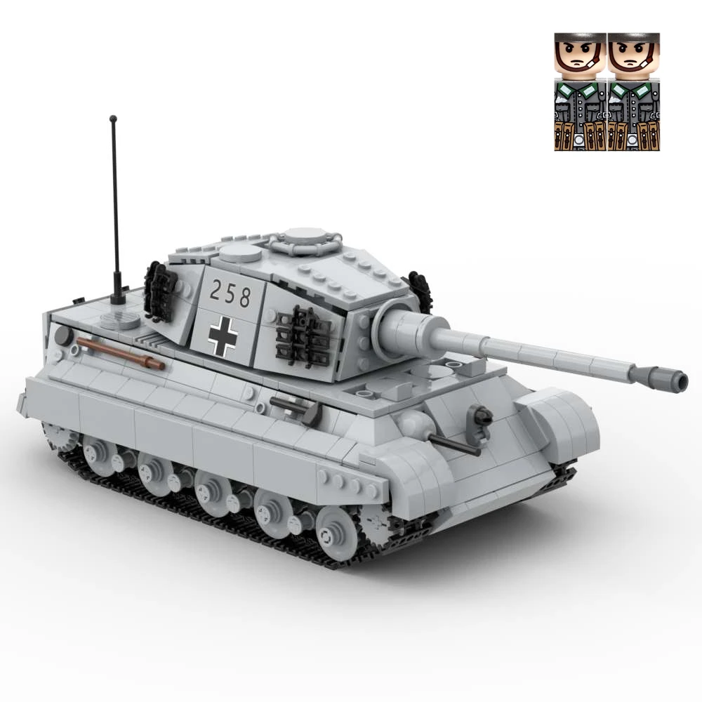 Building Blocks Tiger Ww2 | Lego Tank Ww2 King Tiger | Brick Tank King ...