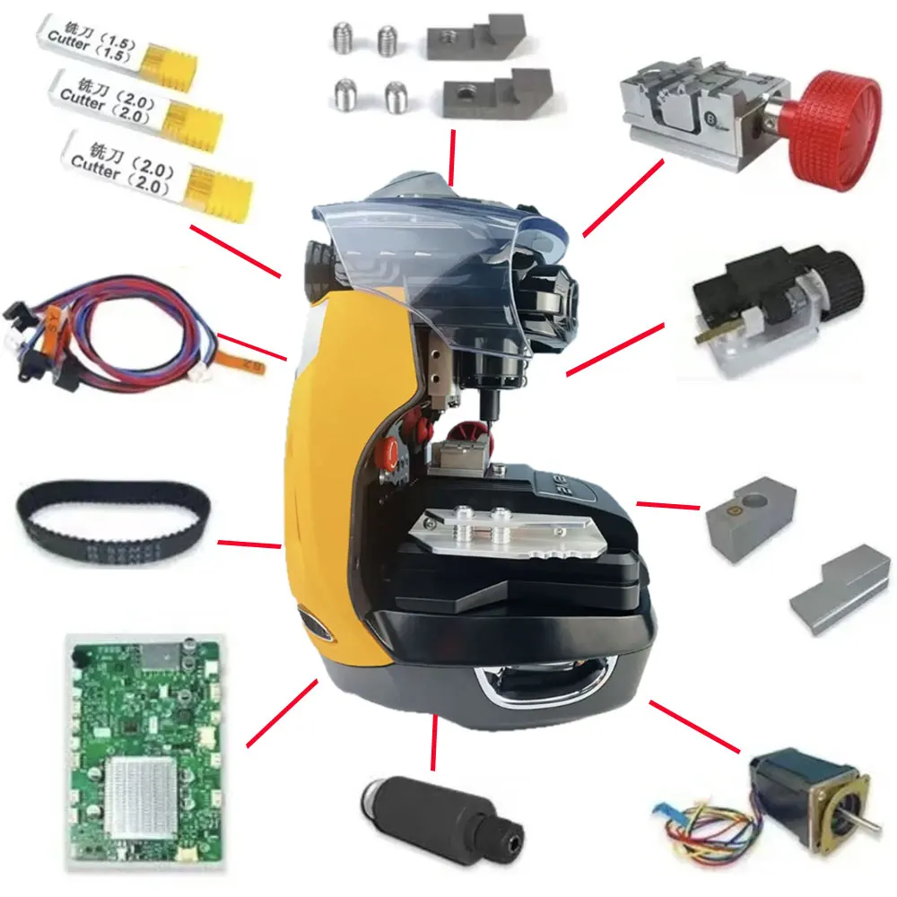 Spare-Part-XYZ-Sensor-Belt-Stopper-Spindle-Milling-Cutter-Key-Clamp-For ...