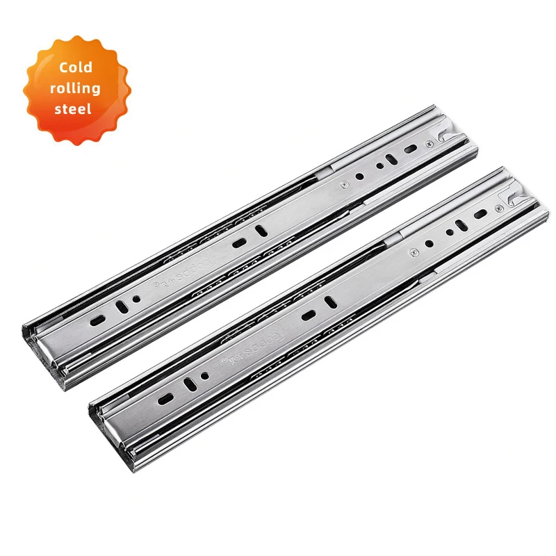 3-Way-Cold-Rolling-Stee-Drawer-Track-Drawers-Slide-Rail-Three-Section ...