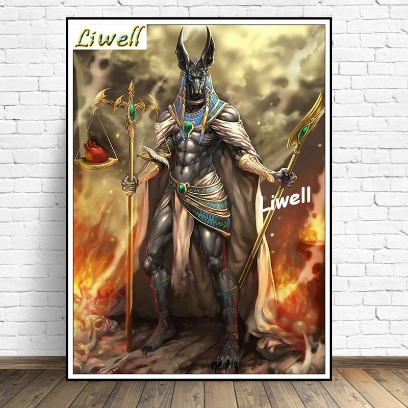 Egyptian Anubis Painting
