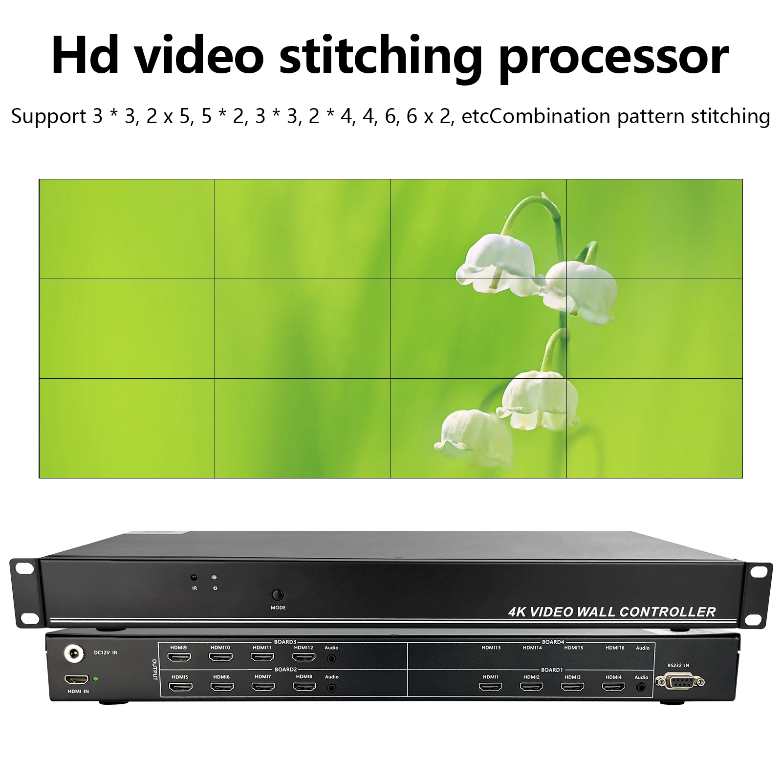 3x4-Video-Wall-Controller-1080P-Processor-MultiScreen-Stitching-60Hz ...