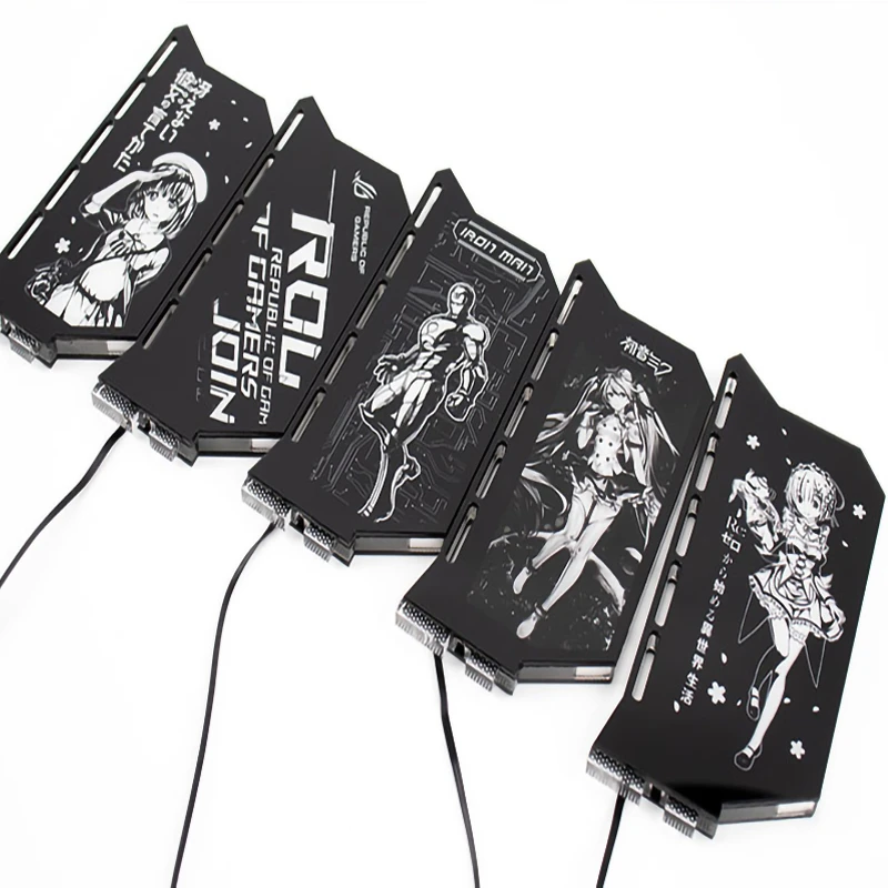 Customizable Gpu Bracket Vga Support 5v Argb 3pin / 12v Rgb 4pin Mobo ...