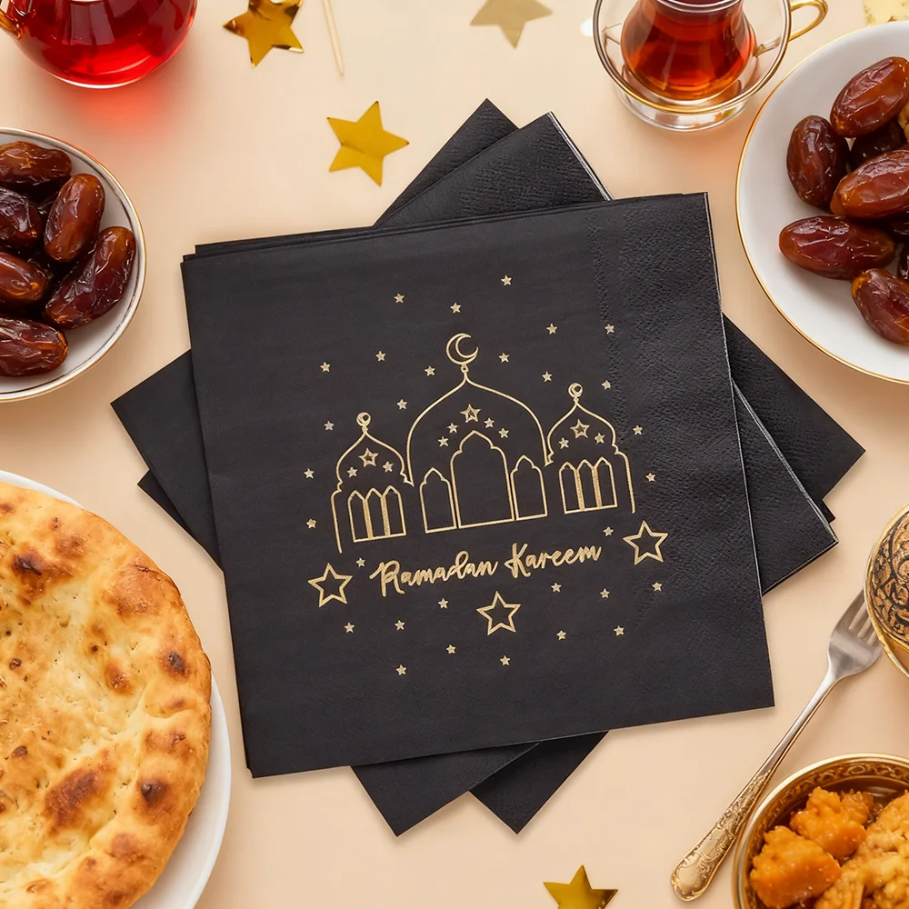 20Pcs Ramadan Paper Napkins Ramadan Kareem Tableware Festive Table ...