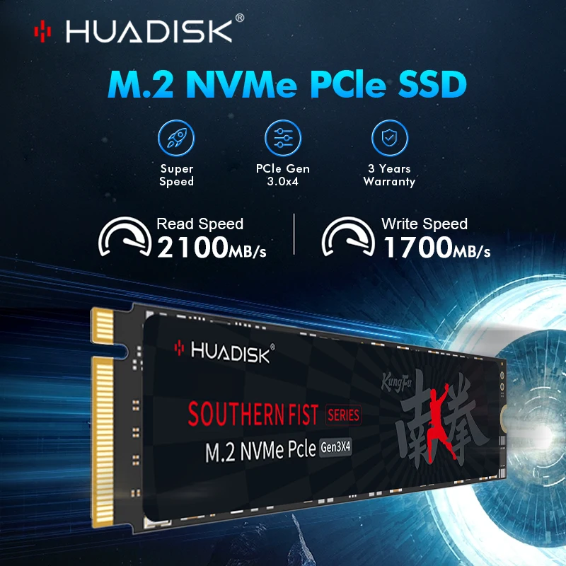 Disco duro interno HUADISK Ssd Nvme M2 Pcie Gen3 de 128 GB, 256 GB, 512 ...