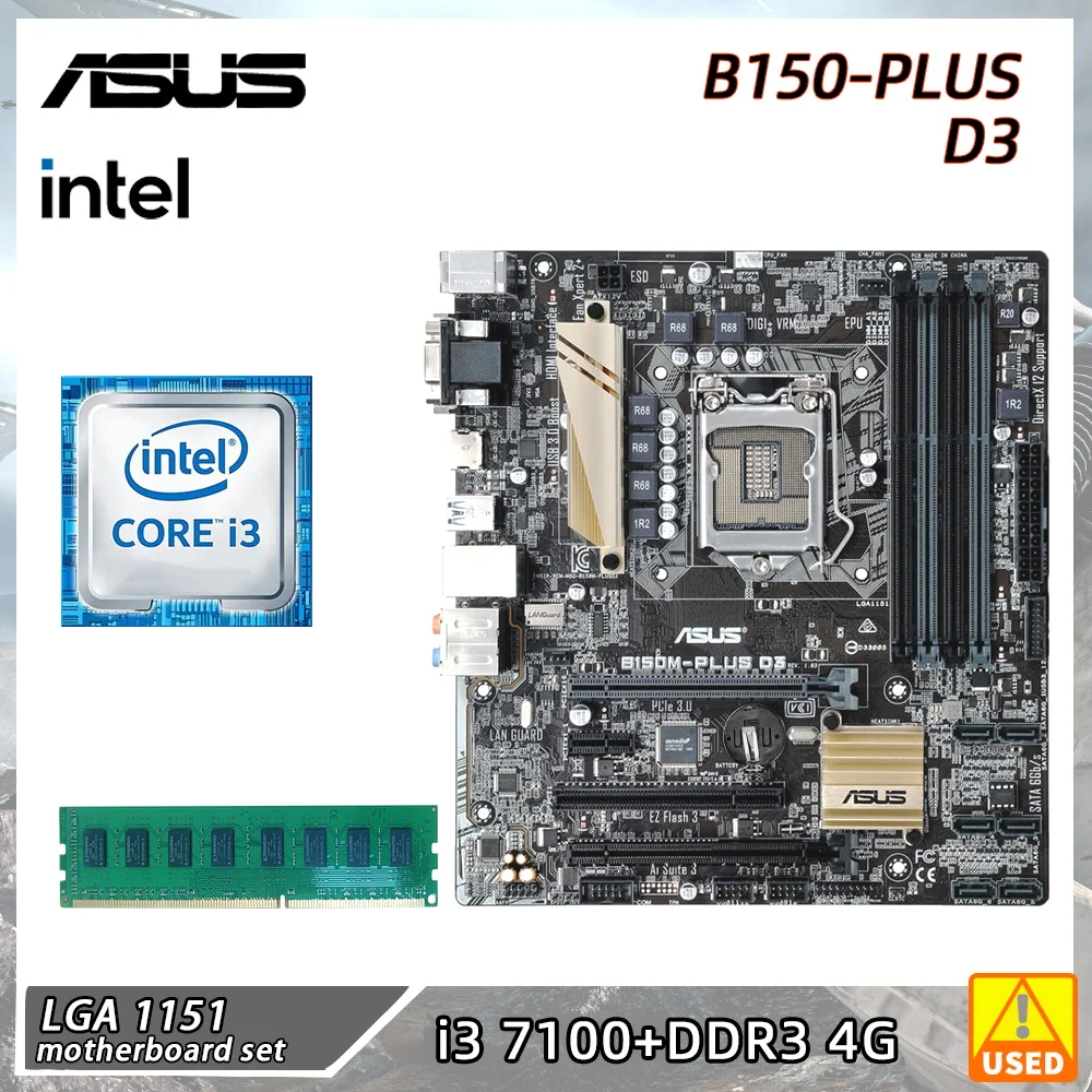 ASUS-B150-PLUS-D3-i3-7100-DDR3-Motherboard-KIt-64-GB-Core-I7-I5-I3-LGA.jpg