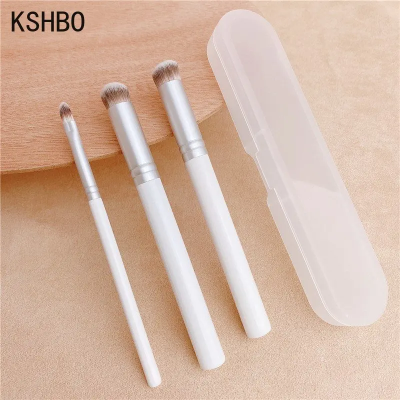 KSHBO-White-Concealer-Makeup-Brushes-Set-Professional-Cosmetic-Powder-Foundation-Portable-Face ...