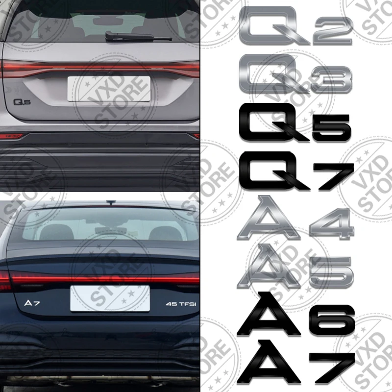 Letras-3D-de-METAL-para-maletero-trasero-de-coche-emblema-de-logotipo ...
