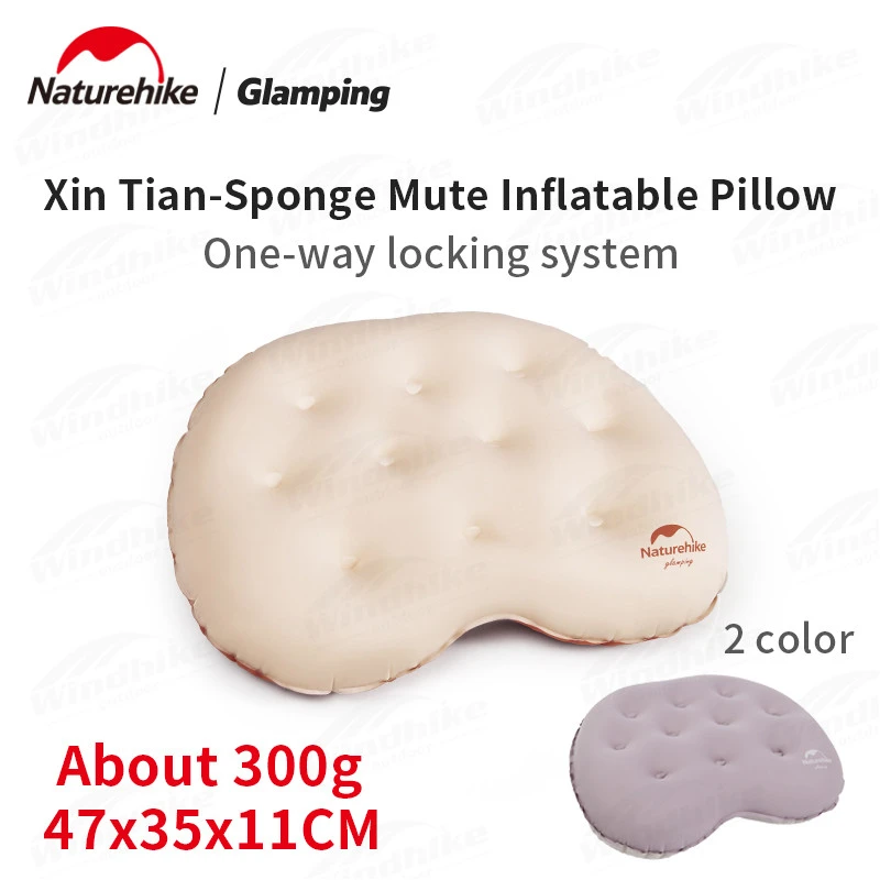 Naturehike Portable Travel Sponge Inflatable Pillow Ultralight Camping ...