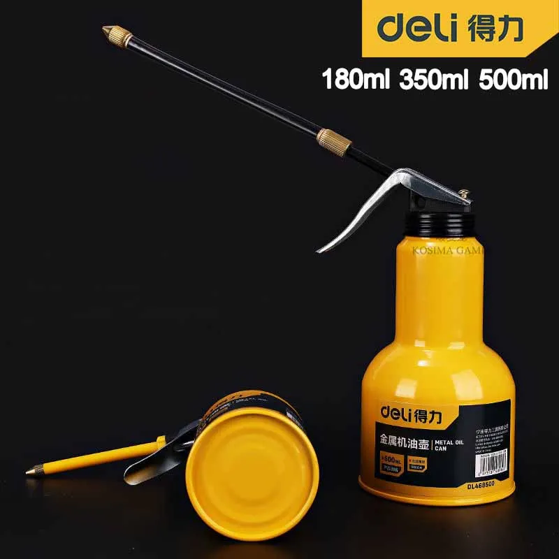 DELI-500ML-Oil-Can-Oiler-Spout-Thumb-Pump-Machine-Long-Nozzle ...