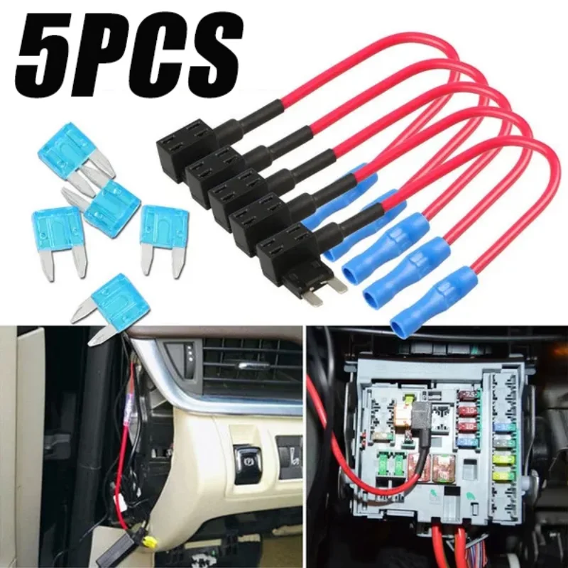 MINI-SMALL-MEDIUM-Size-Car-Blade-Fuse-Holder-Add-a-circuit-TAP-Adapter ...