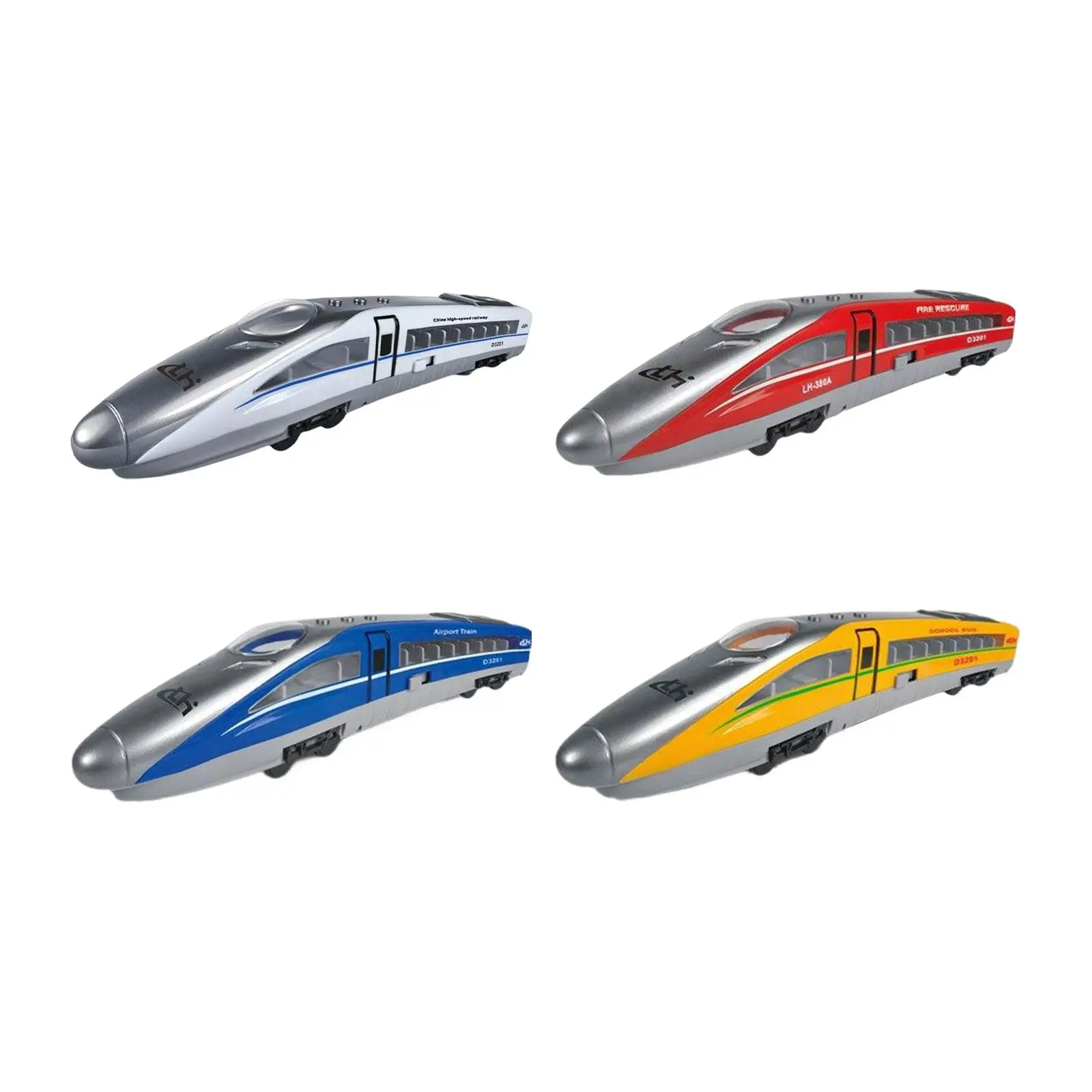 High Speed Train Toy diecast Model Car Door Can Be Opened with Sound ...