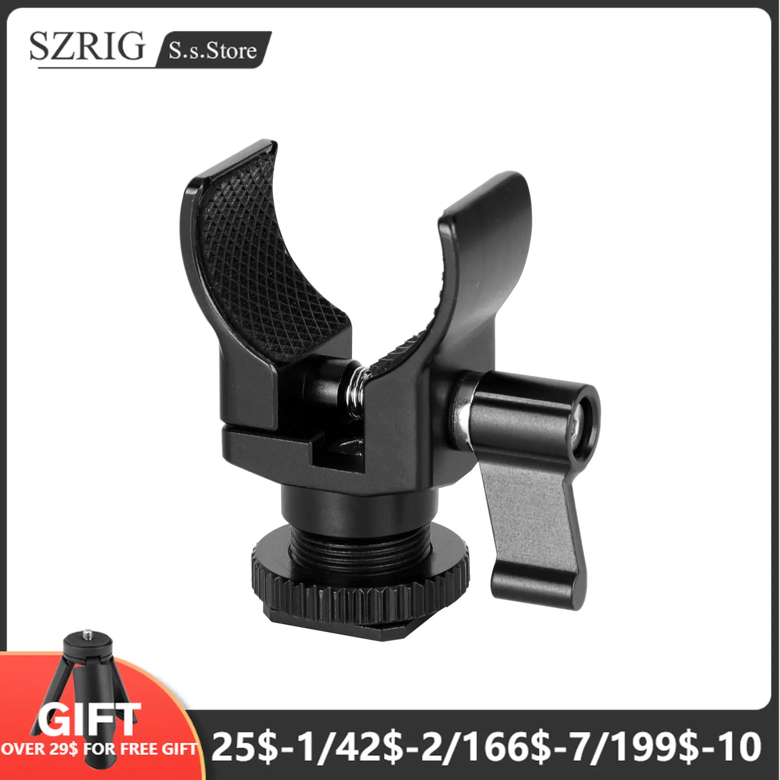 SZRIG Universal Super Crab Gripper Clamp With Screw Knob And 1/4" 20 ...