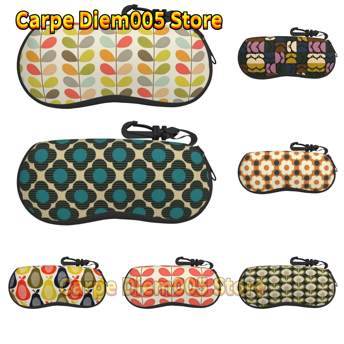 Orla Kiely Sunglasses Soft Zip Case Eyeglass Cases with Belt Clip ...