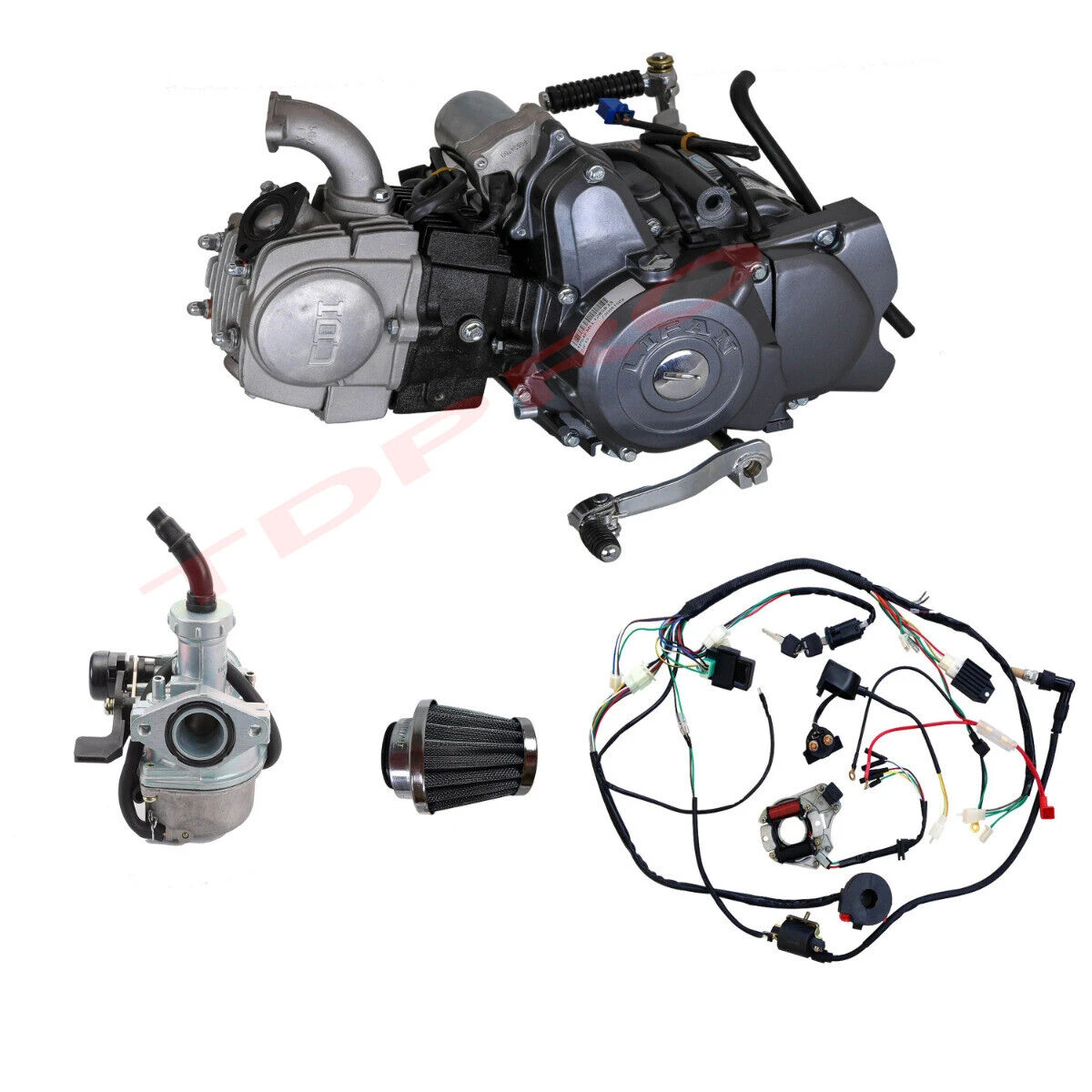Genuine Lifan 4 Stroke 125cc Engine Motor Semi Auto Pit Dirt Bike Atv ...